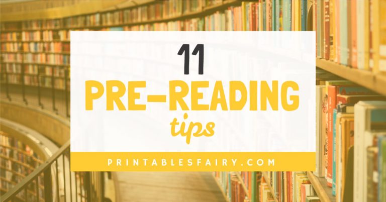 Pre-reading: 11 Tips To Prepare Your Child To Read - The Printables Fairy
