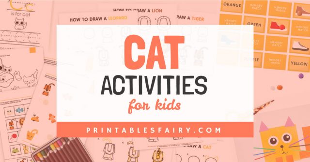 Cat Printable Activities For Kids - The Printables Fairy