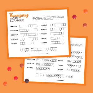 Thanksgiving Activities for Kids - The Printables Fairy