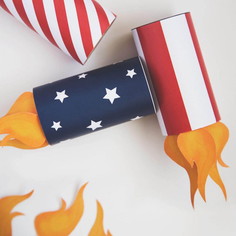 4th of July Rockets (Free Printables) - The Printables Fairy