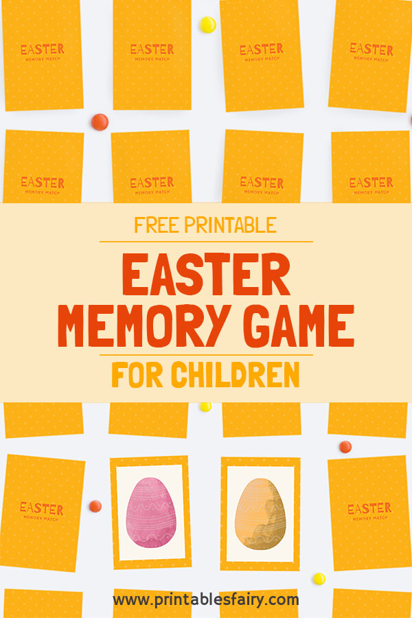 Easter Memory Matching Game For Kids - The Printables' Fairy