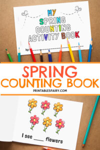 Spring counting book for kids {Free Printable} - The Printables Fairy