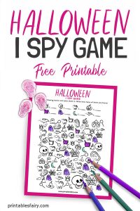 Halloween I Spy (Free Printable) - The Printables Fairy