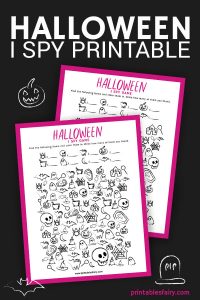 Halloween I Spy (Free Printable) - The Printables Fairy