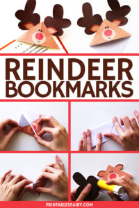 Reindeer Corner Bookmarks {Christmas Origami} - The Printables Fairy