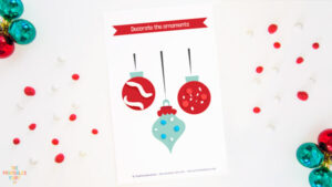 Christmas Playdough Mats {Free Printables} - The Printables Fairy