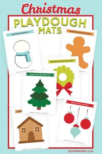 Christmas Playdough Mats {Free Printables} - The Printables Fairy