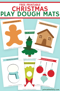 Christmas Playdough Mats {Free Printables} - The Printables Fairy