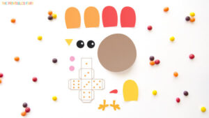 Roll a Turkey: Thanksgiving Game for Kids - The Printables Fairy