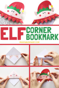 Elf Corner Bookmarks (Christmas Craft for Kids) - The Printables Fairy