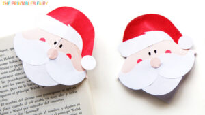 Santa Corner Bookmarks (Printable Christmas Craft) - The Printables Fairy