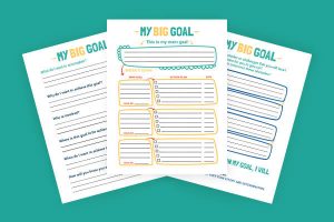 Goal Setting Printables for Kids - The Printables Fairy