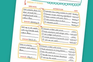 Goal Setting Printables for Kids - The Printables Fairy