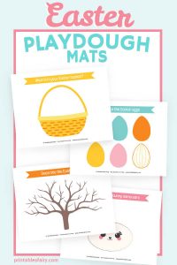 Easter Play Dough Mats {Free Printables} - The Printables Fairy