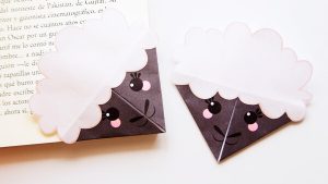 Sheep Corner Bookmark (Origami Craft) - The Printables Fairy