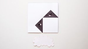 Sheep Corner Bookmark (Origami Craft) - The Printables Fairy