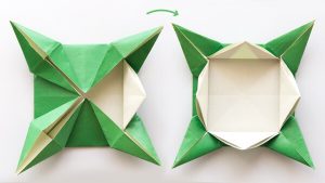 How to Make an Origami Spinning Top - The Printables Fairy