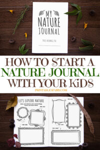 Printable Nature Journal for Kids - The Printables Fairy