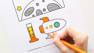 Father’s Day Rocket Card (It Moves!) - The Printables Fairy