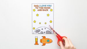 Father’s Day Rocket Card (It Moves!) - The Printables Fairy