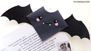 Bat Corner Bookmarks - The Printables Fairy