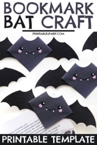 Bat Corner Bookmarks - The Printables Fairy