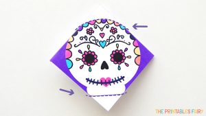 Sugar Skull Bookmark - Day of the Dead Craft - The Printables Fairy