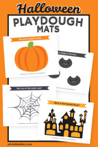Halloween Playdough Mats {Free Printables} - The Printables Fairy