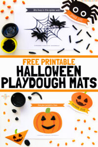 Halloween Playdough Mats {Free Printables} - The Printables Fairy