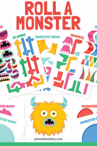 Build a Monster {Printable Game} - The Printables Fairy
