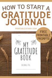 Free Printable Gratitude Journal For Kids - The Printables Fairy