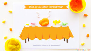 Thanksgiving Playdough Mats {Free Printables} - The Printables Fairy