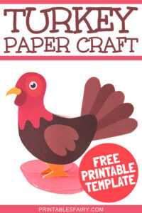 How to Make a Paper Turkey Craft - The Printables Fairy