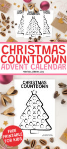 Free Christmas Countdown Coloring Page - The Printables Fairy