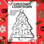 Free Christmas Countdown Coloring Page - The Printables Fairy