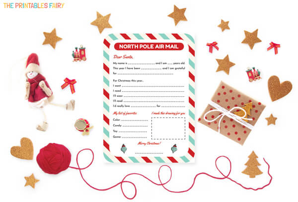 Printable Christmas Wish List Template The Printables Fairy