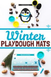 Winter Playdough Mats {Free Printable} - The Printables Fairy