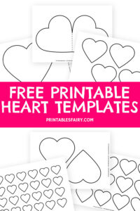 Free Printable Heart Templates - The Printables Fairy