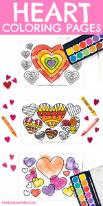 Heart Coloring Pages {Free Printables} - The Printables Fairy
