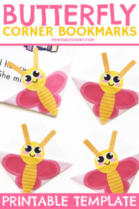 DIY Butterfly Corner Bookmarks - The Printables Fairy