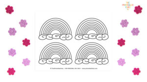 Free Printable Rainbow Templates - The Printables Fairy