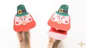 Leprechaun Paper Puppet for St Patrick’s Day - The Printables Fairy