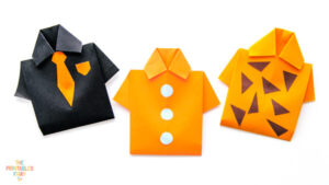 How To Fold An Origami Shirt - The Printables Fairy