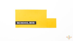 School Bus Shape Craft - The Printables Fairy