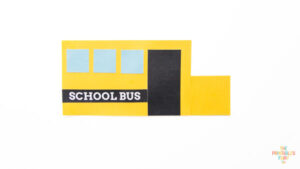 School Bus Shape Craft - The Printables Fairy