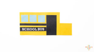 School Bus Shape Craft - The Printables Fairy