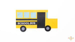 School Bus Shape Craft - The Printables Fairy