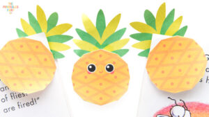 Pineapple Corner Bookmarks - The Printables Fairy