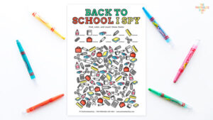 Free Printable Back to School I Spy - The Printables Fairy