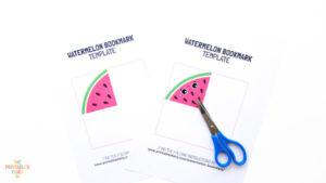 Watermelon Bookmarks (Summer Craft for Kids) - The Printables Fairy